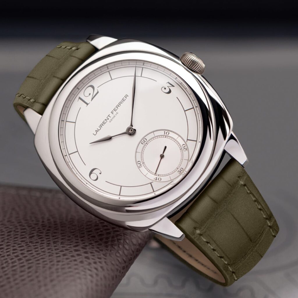 LAURENT FERRIER SQUARE MICRO ROTOR RETRO STEEL