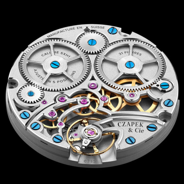 CZAPEK QUAI DES BERGUES GUILLOCHÉ RICCOCHET AQUA BLUE S