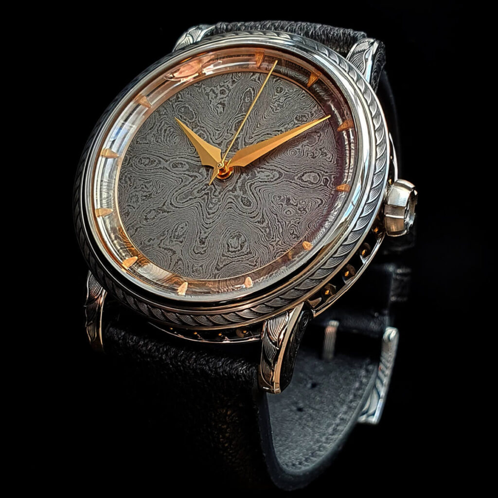GOS WATCHES | SWEDISH WATCHES | DAMASCUS STEEL WATCH