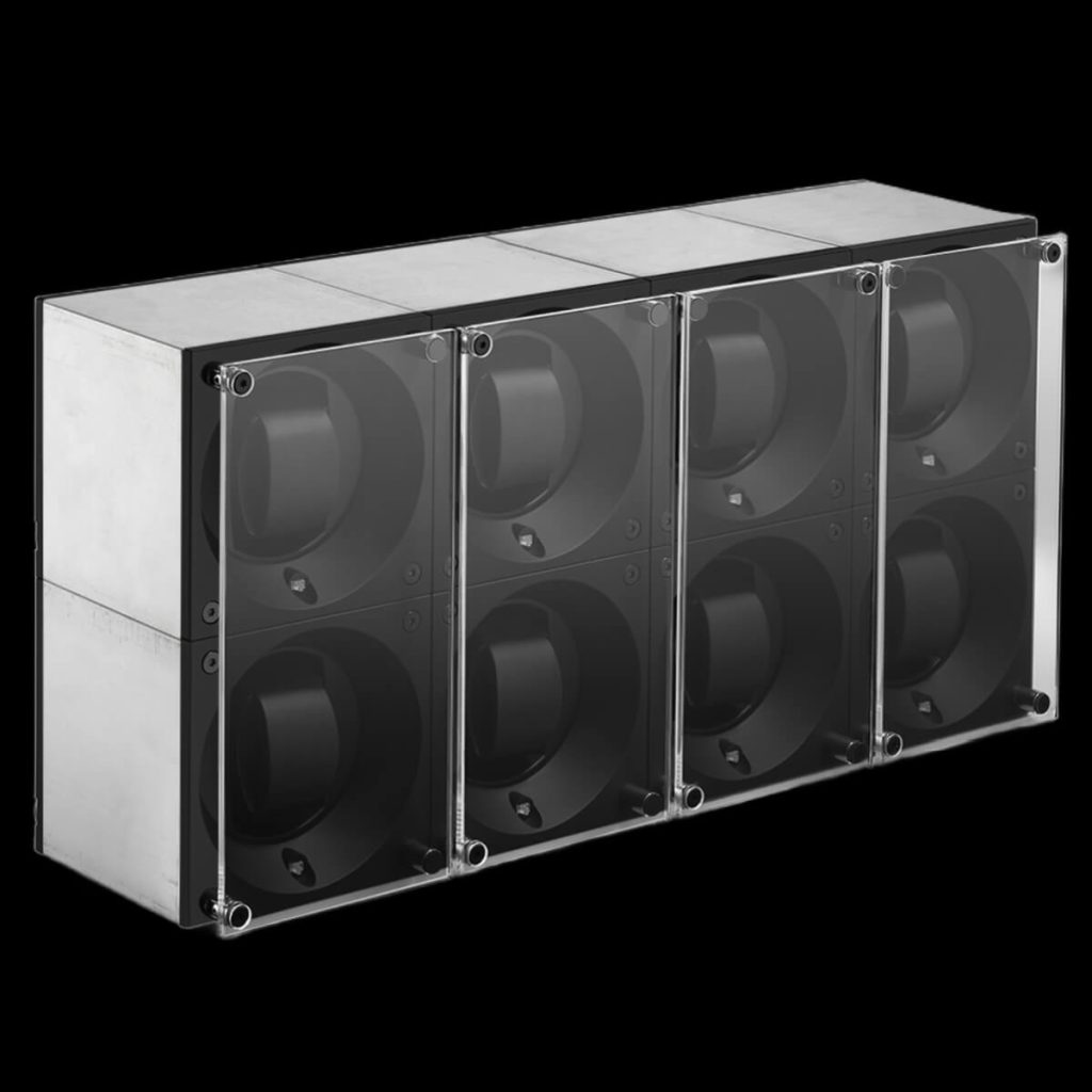 SWISS KUBIK MASTERBOX OCTUPLE BRUSHED ALUMINIUM