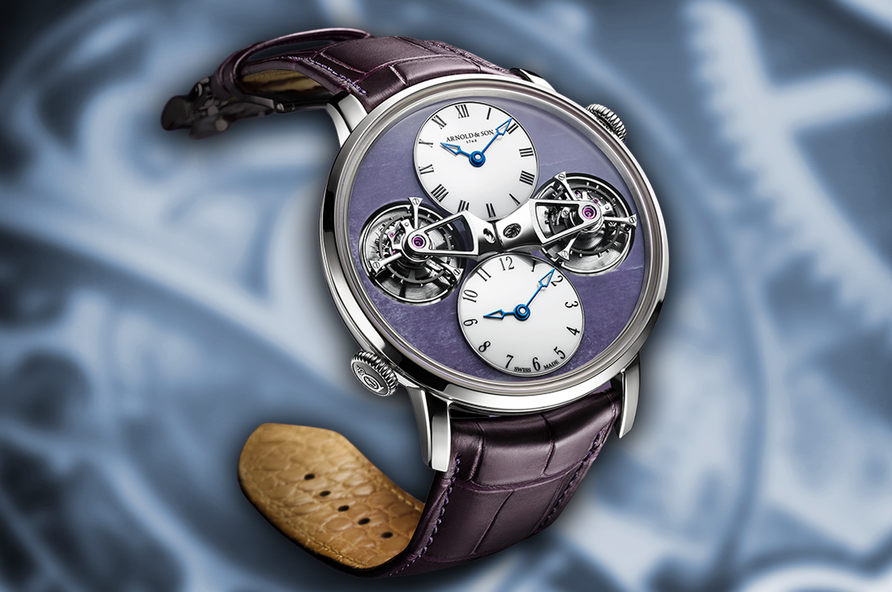 Arnold and Son Double Tourbillon White Gold Charoite Edition · The ...